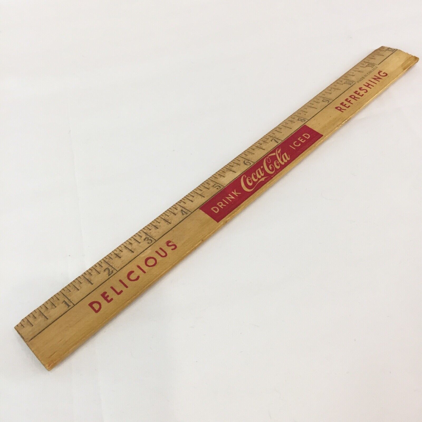 Vintage 1940's Coca Cola Bottling Company Wooden Ruler The Golden Rule ...