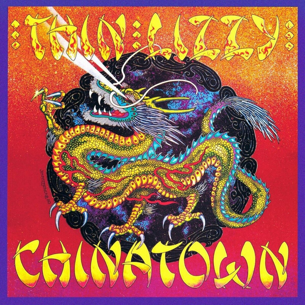 THIN LIZZY Chinatown BANNER 3x3 Ft Fabric Poster Tapestry Flag album ...