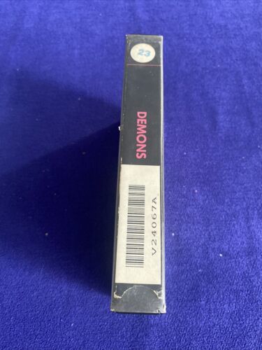 Demons (VHS, 1986) Cutbox RARE Horror Ex Rental - Lamberto Bava Dario ...