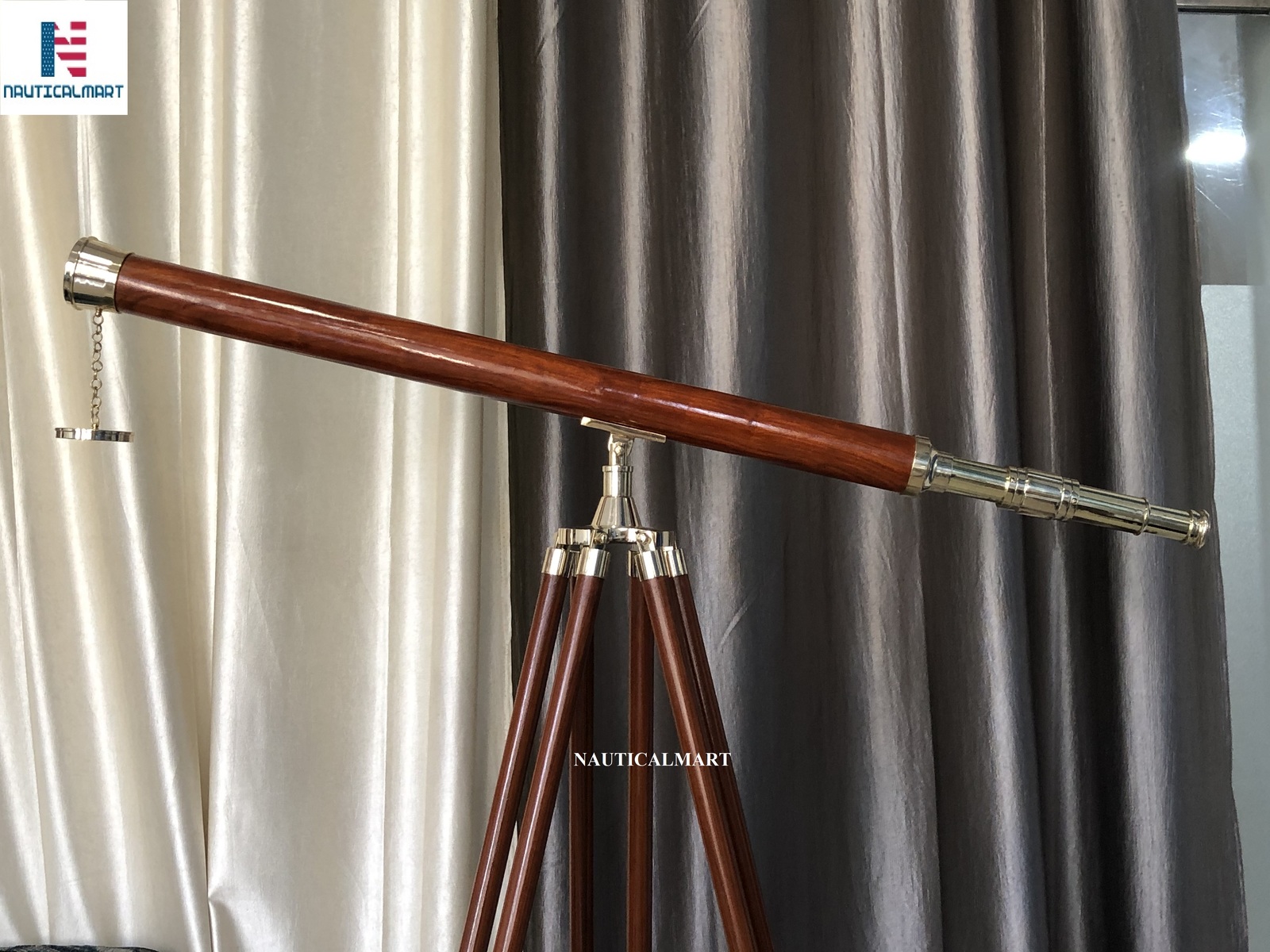 NauticalMart Floor Standing Telescope Harbor Master Nautical Decor ...