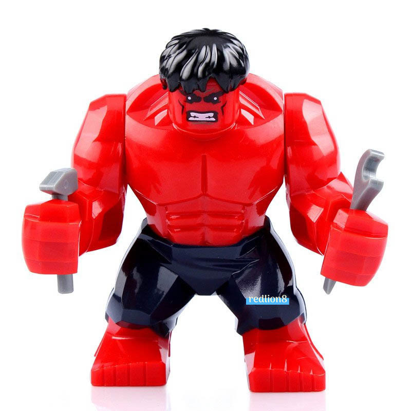 Red Hulk (BigFig) Marvel Universe Superheroes Lego Compatible ...