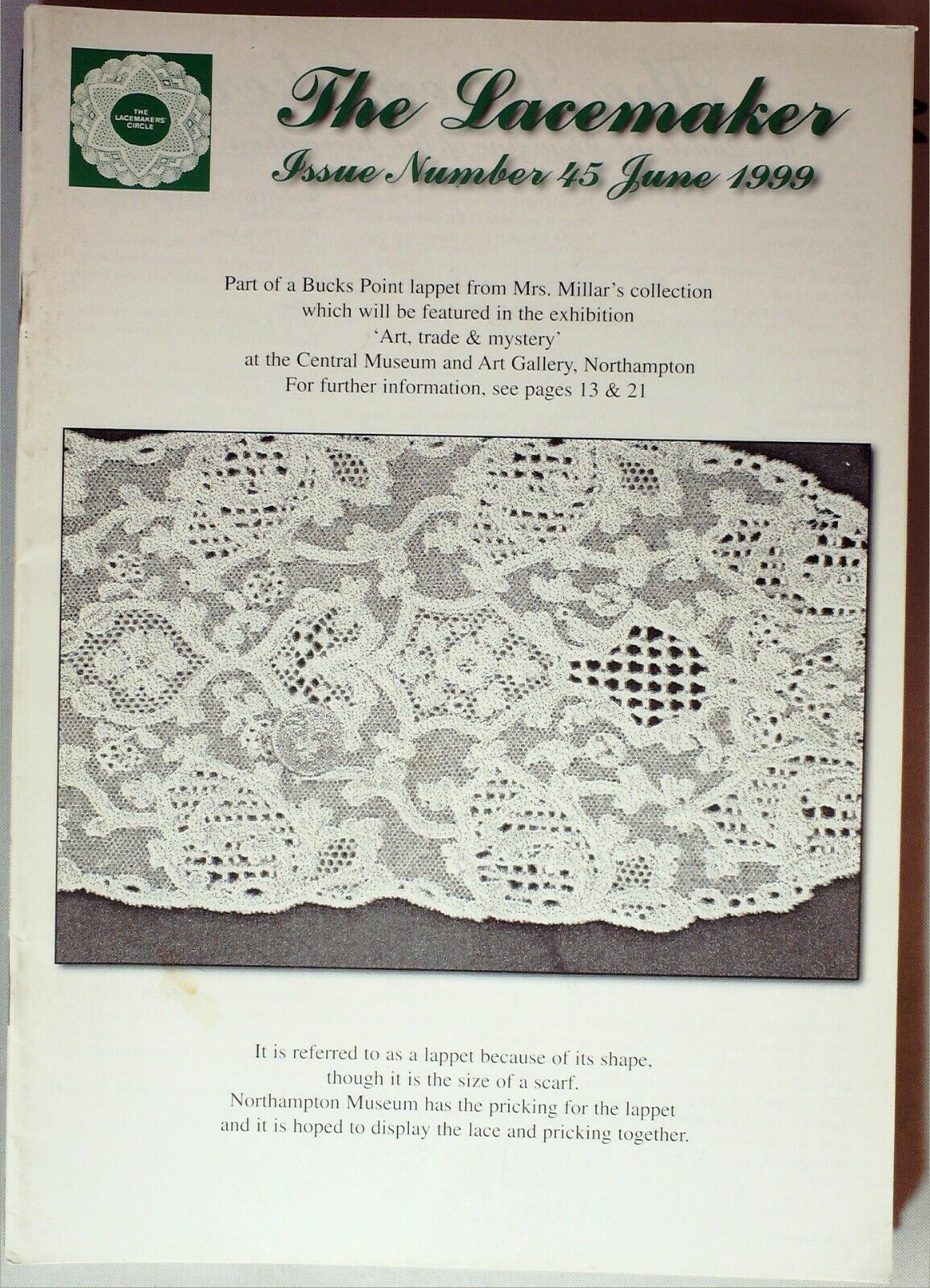 The Lacemaker Magazine June 1999 MBox3355/F No.45.Mr's Milar's. - Magazines