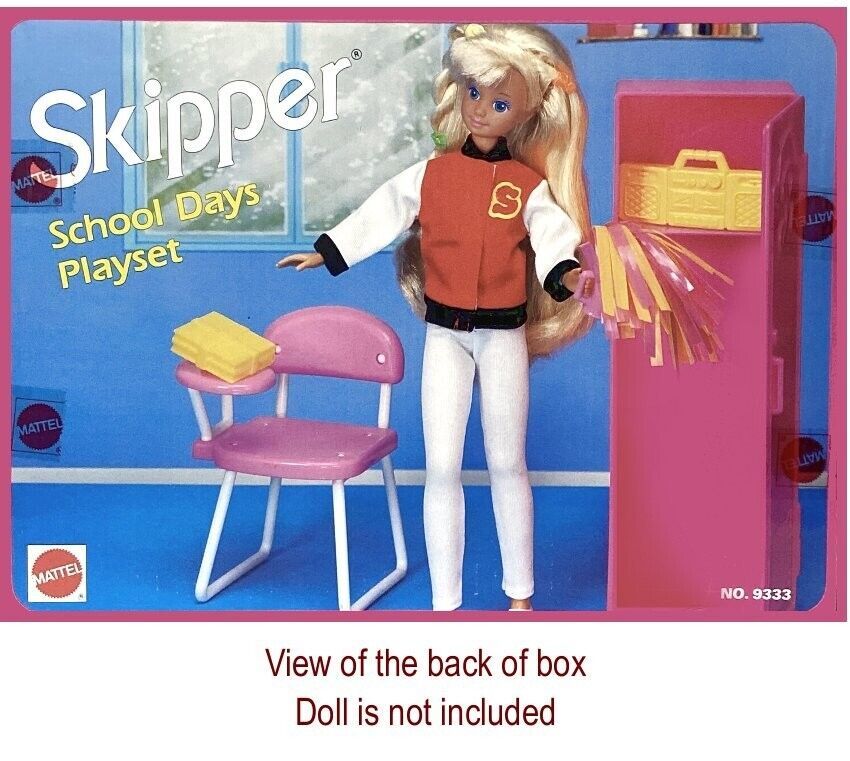 Vintage 1992 Skipper School Days Barbie Playset 9333 by Mattel - Dolls ...