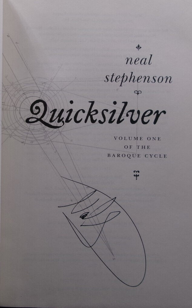 Neal Stephenson QUICKSILVER Volume One of the Baroque Cycle First ...