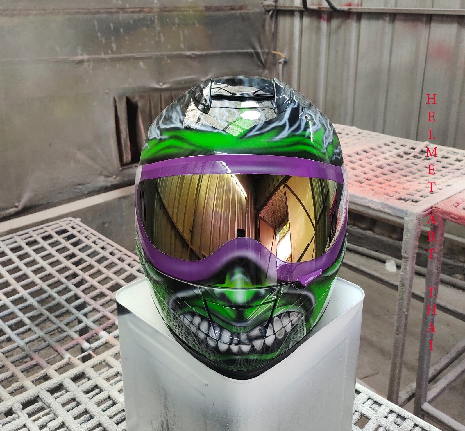 HULK CUSTOM MOTORCYCLE HELMET - Motorcycle & Powersport Helmets