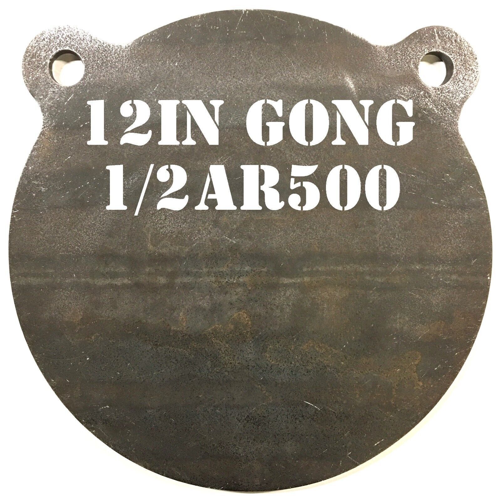 12" AR500 Gong Shooting Target - 1/2 Thk Rifle Target - 1pc. Steel ...