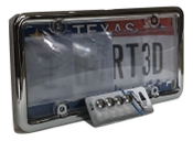 All New 2023 4th Gen. Phantom Tag Protector Clear License Plate Cover w ...