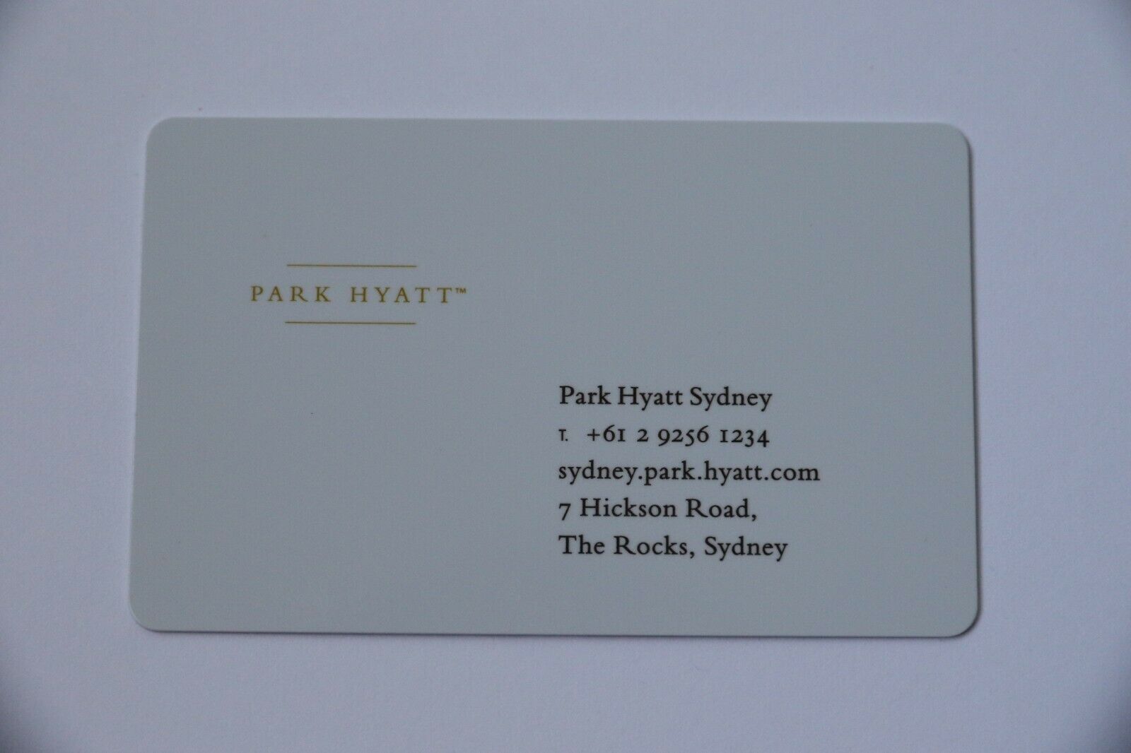 Park Hyatt Sydney Room Key Card Australia and 19 similar items