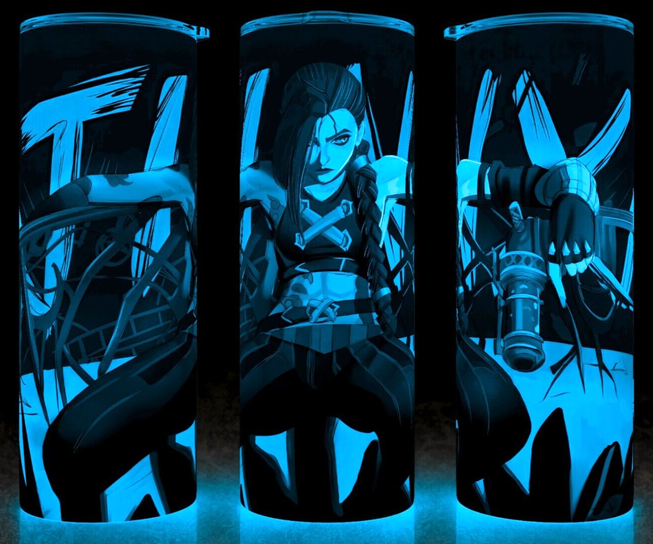 Glow in the Dark Arcane Jinx League of Anime and similar items