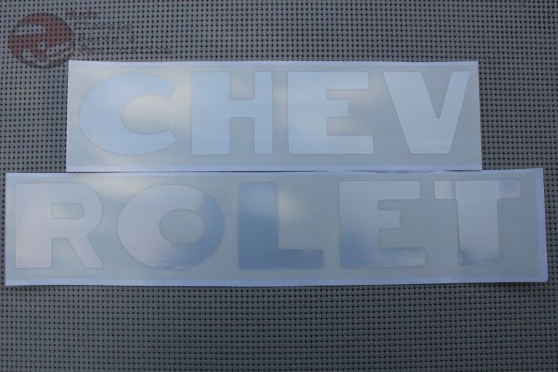 47-53 Chevy Stepside Pickup Truck Chrome Tail Gate Letters Decal ...