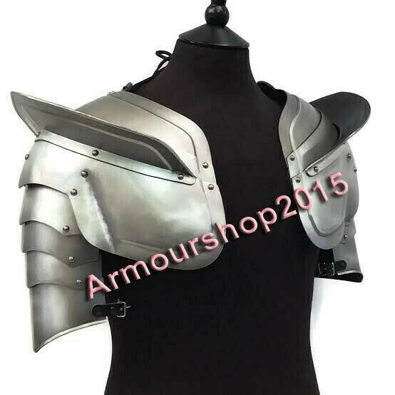 Medieval Warrior Cauldrons Shoulder & Armor Cosplay Knight Medieval ...
