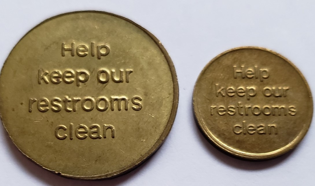 2 NIK O LOK Restroom TOKENs, Indianapolis Indiana, 5/8" & 7/8" - DVDs ...