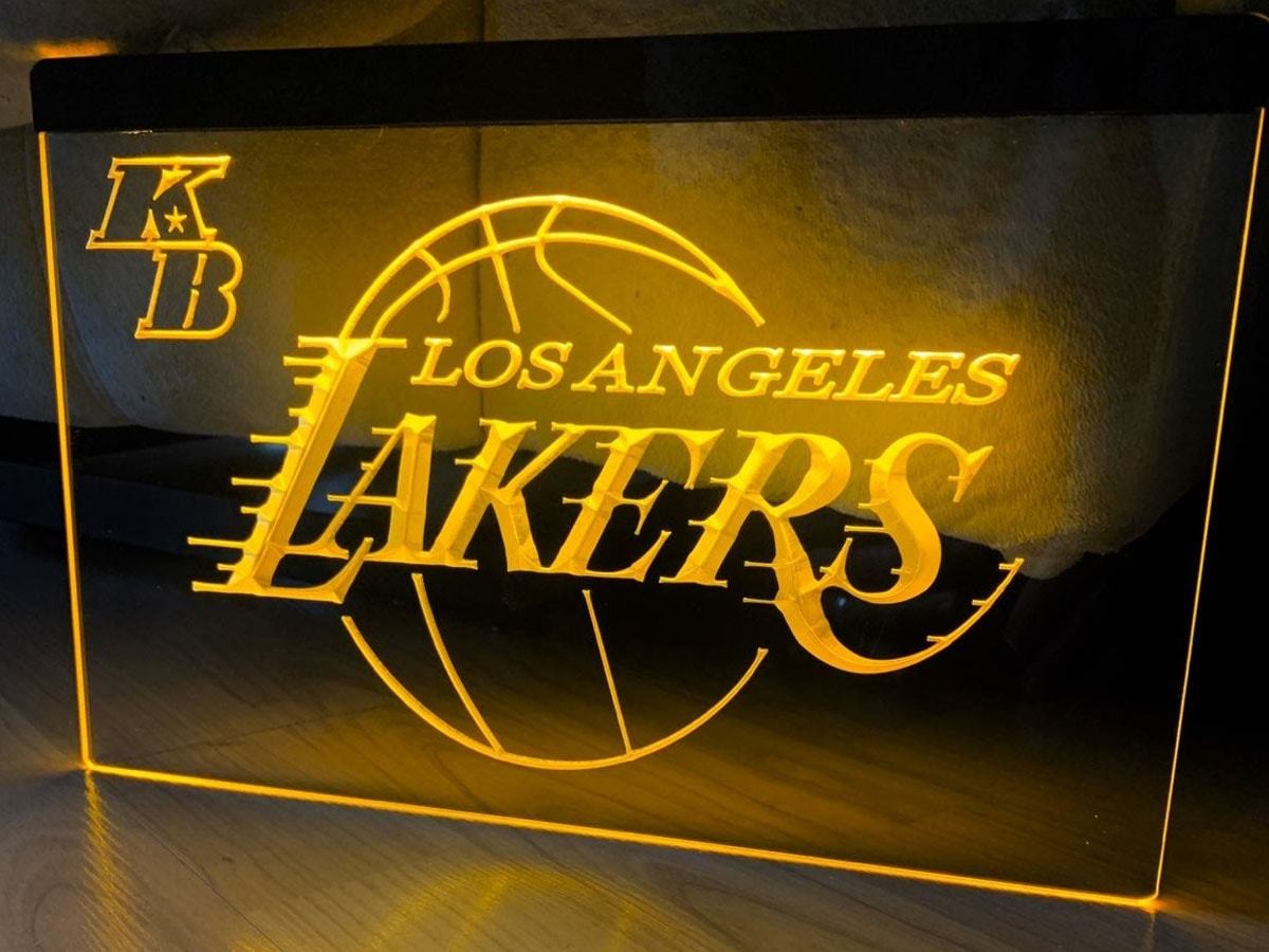Lakers KB LED Neon Sign Hang Signs Wall Home Decor, Room, Office, Club ...