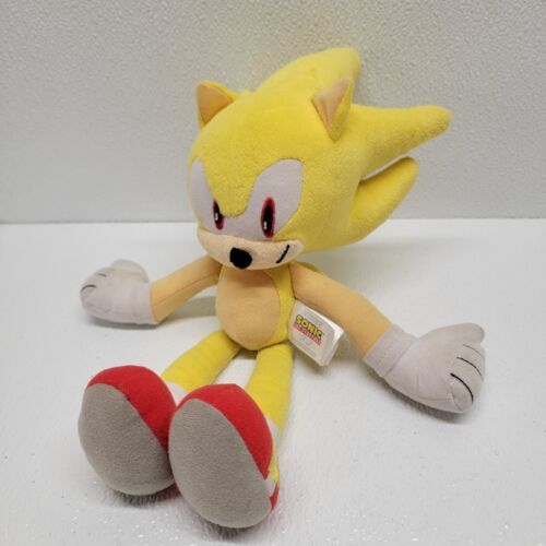 SONIC THE HEDGEHOG SUPER SONIC PLUSH 12" TOMY SEGA T22398 YELLOW ...