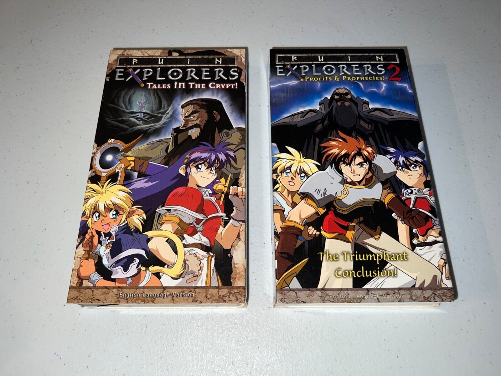 Lot of 2 Ruin Explorers Anime VHS Tape Vol 1 2 Tales in the Crypt ...