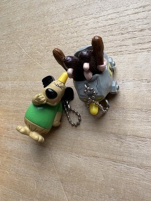 Wacky Races Muttley & Boulder Keychain Figures Hanna-Barbera 1996 Japan ...