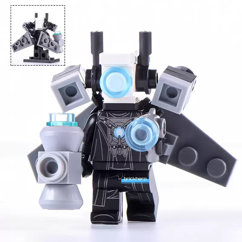 Upgraded Titan Camera man Skibidi Toilet Lego Compatible Minifigure ...
