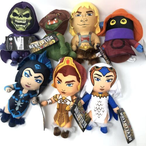 He-Man Masters Of The Universe Revelation 7" Plush Stuffed Toy SET Of 7 ...