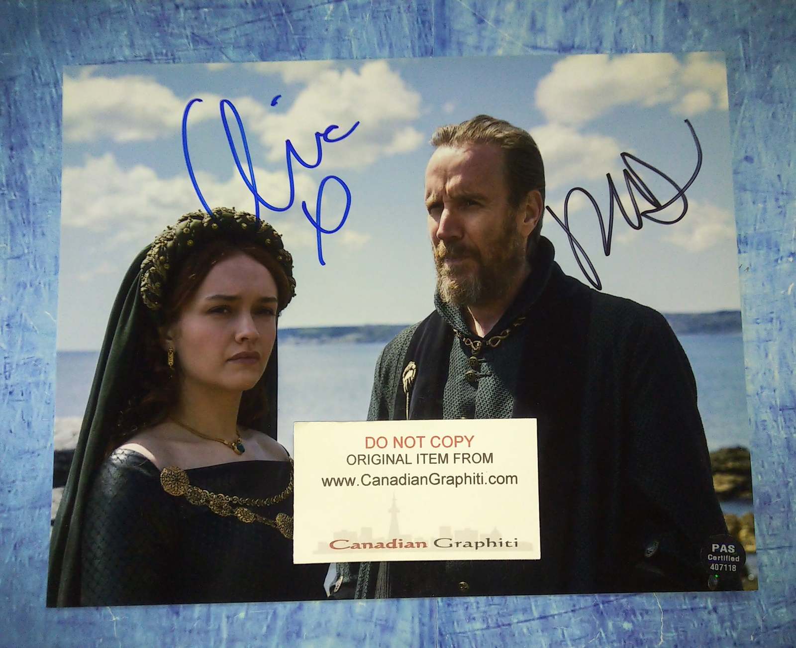 Olivia Cooke & Rhys Ifans Hand Signed Autograph 8x10 Photo COA House Of ...