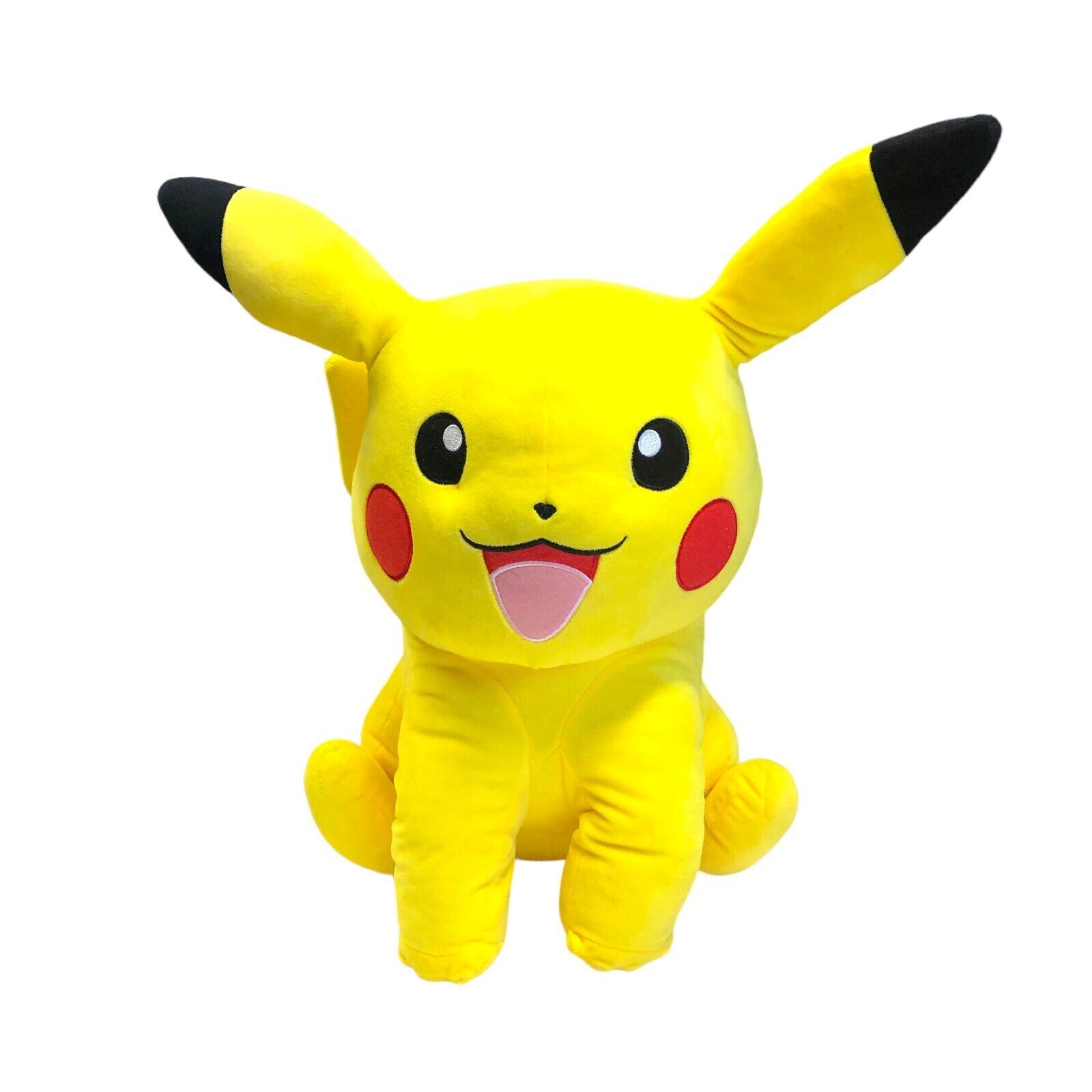 Pokémon Pikachu Plush 18 Inches Tall Happy Face Sitting Large WIC Brand ...