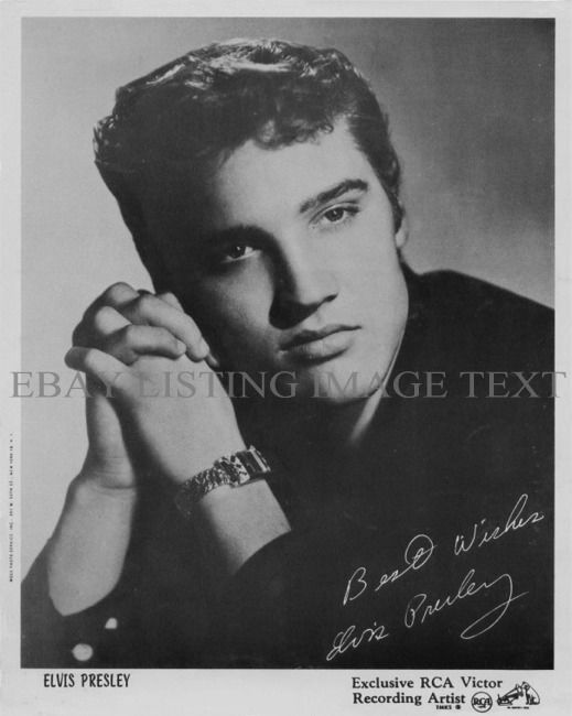 ELVIS PRESLEY SIGNED AUTOGRAPHED AUTOGRAPH 8x10 RP PROMO PHOTO ROCK N ...