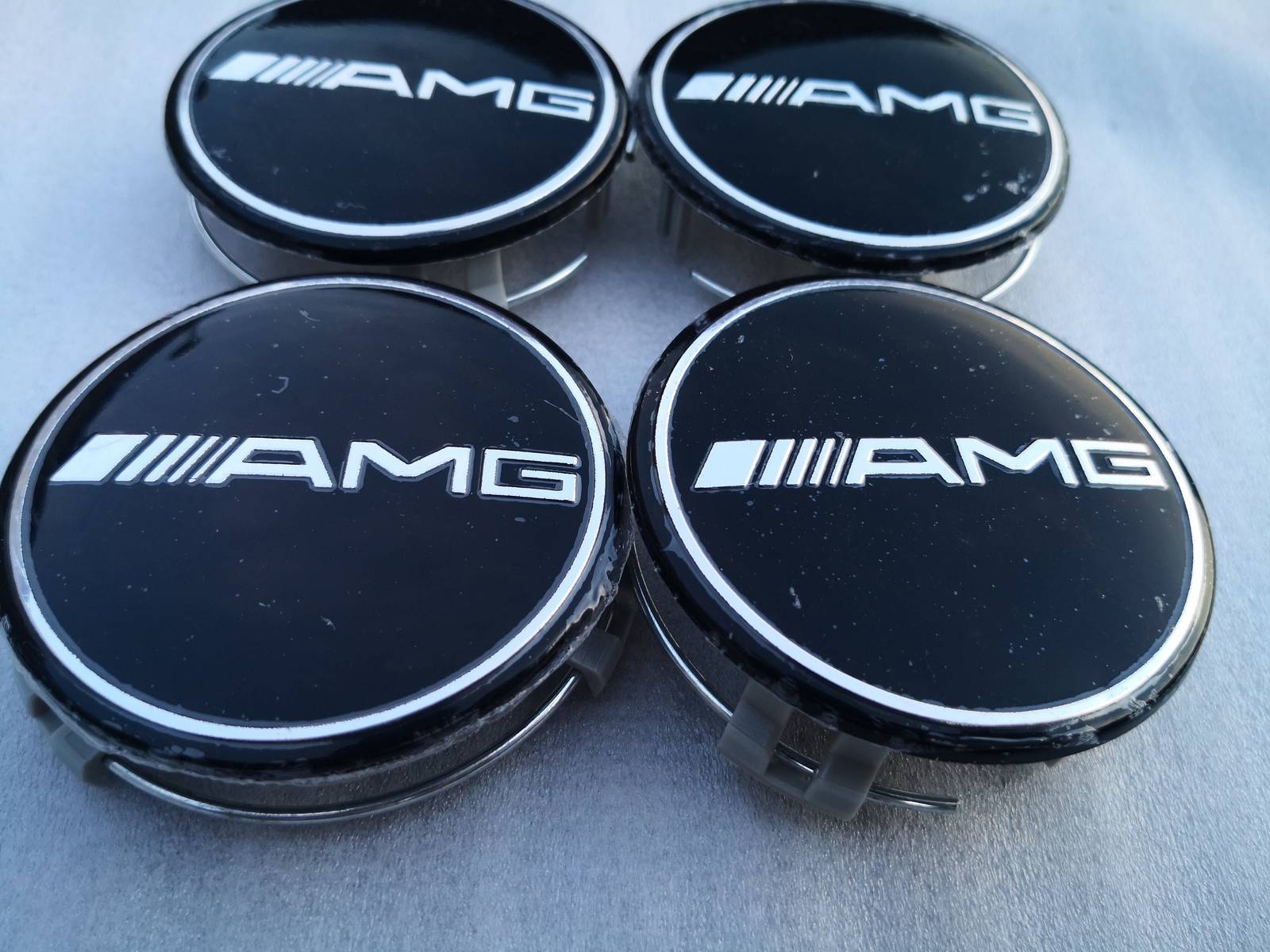 AMG Mercedes Alloy Wheel Centre Caps 75mm Badges Hub Emblem for ...