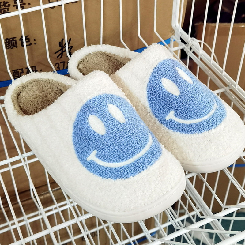 New Smiley Face Slippers Women House Slippers Happy Face Slippers ...