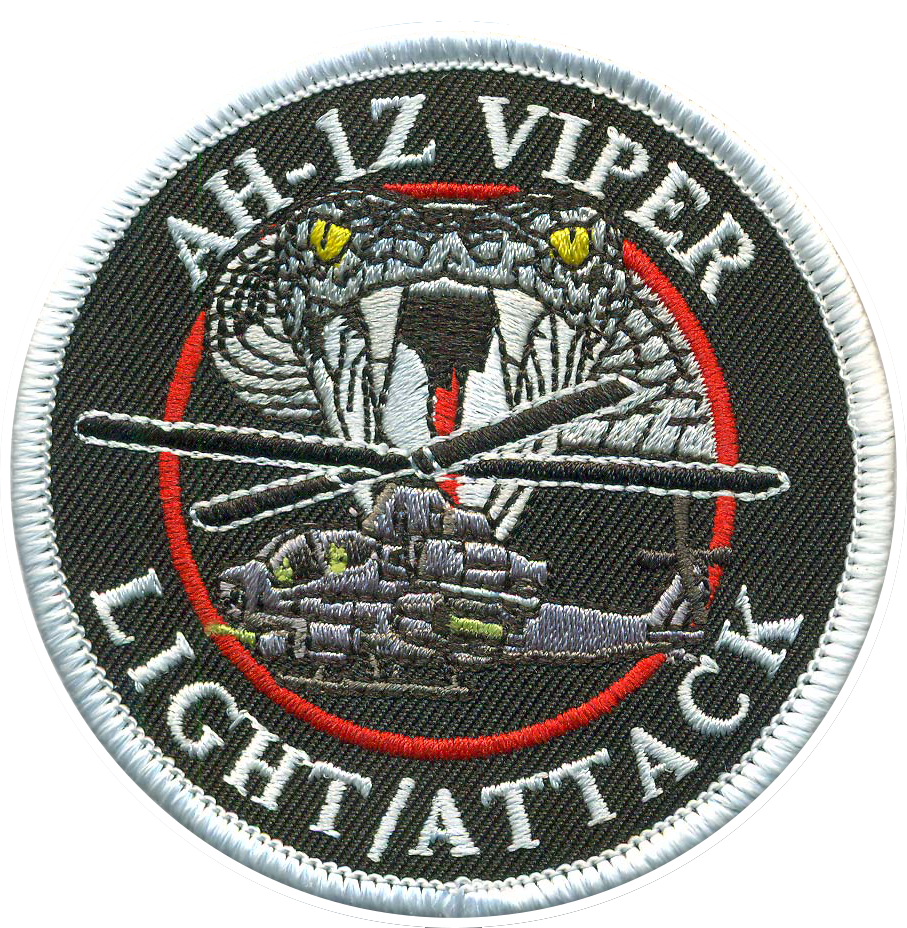 MARINE CORPS AH-1Z VIPER LIGHT ATTACK HELICOPTER SQUAD EMBROIDERED ...
