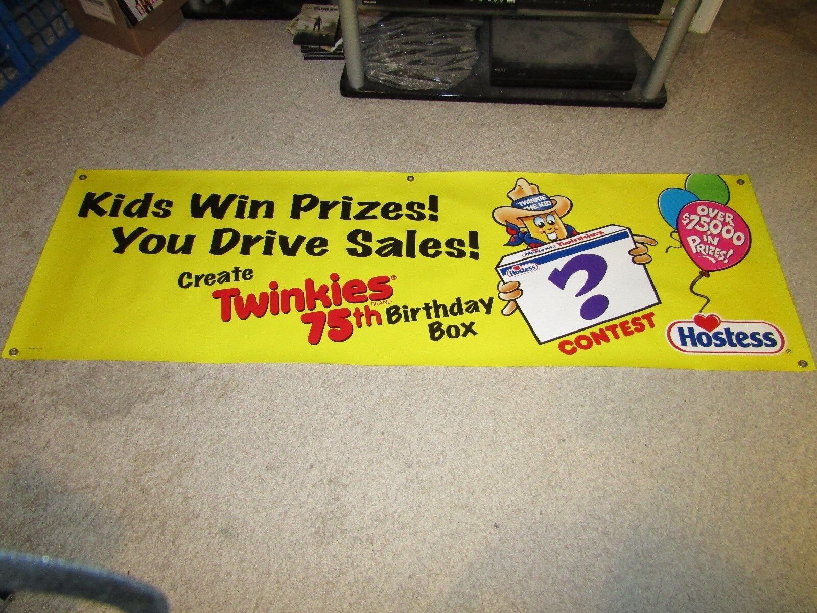 Hostess Twinkies 75th Birthday Thin Plastic Display Sign - Merchandise ...