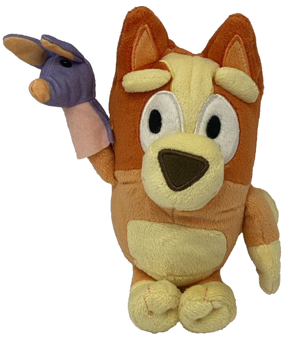 Bluey & Friends Bingo with Bob Bilby Puppet Stuffed Animal 7” Plush - Other