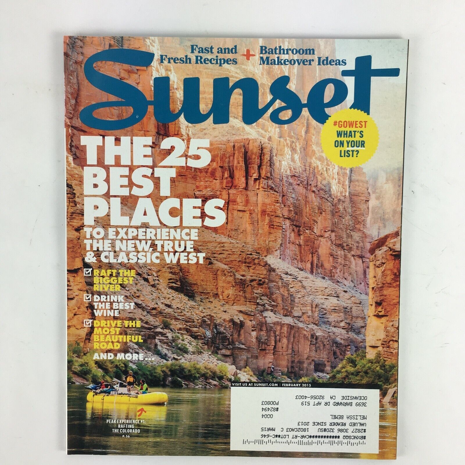 February 2015 Sunset Magazine The 25 Best Places to Experience River ...