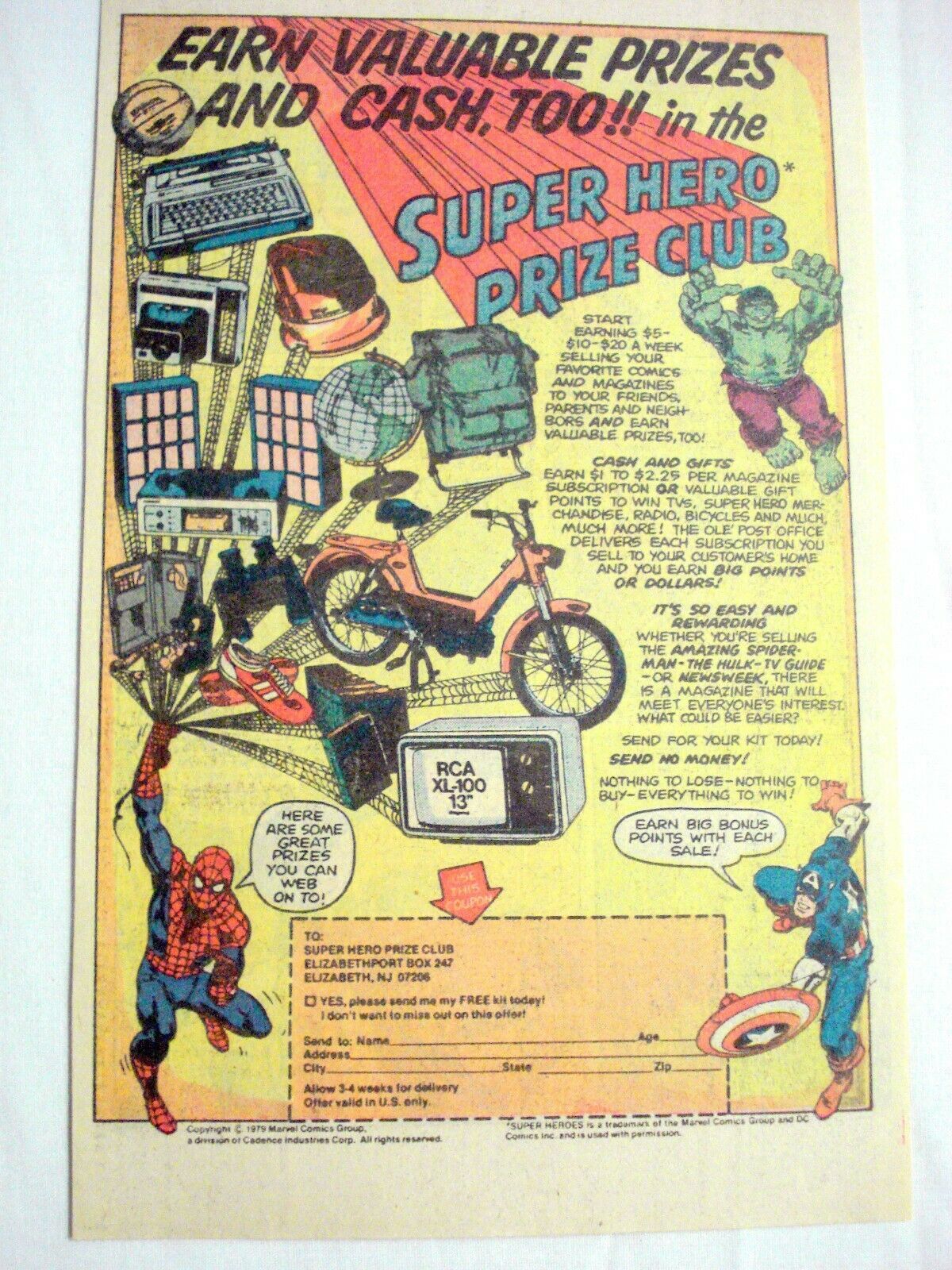 1980 Super Hero Prize Club Ad featuring and 48 similar items