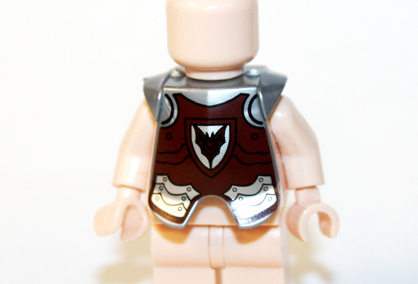 Building Red Bat Armor Breastplate For Knight Army Minifigure Custom ...