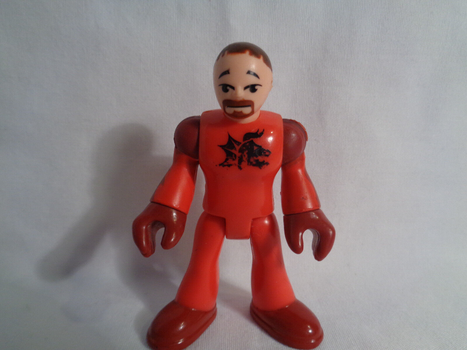 Fisher Price Imaginext Replacement Figure Red Outfit w/ Dragon - Imaginext