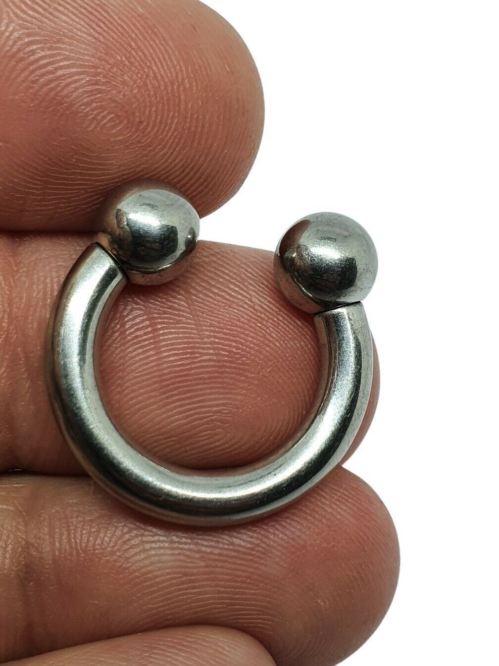 Horseshoe Prince Albert Gauge 6g (4 mm) 316L Steel 8mm Ball 16mm Piercing CBB Uk - Body Jewelry