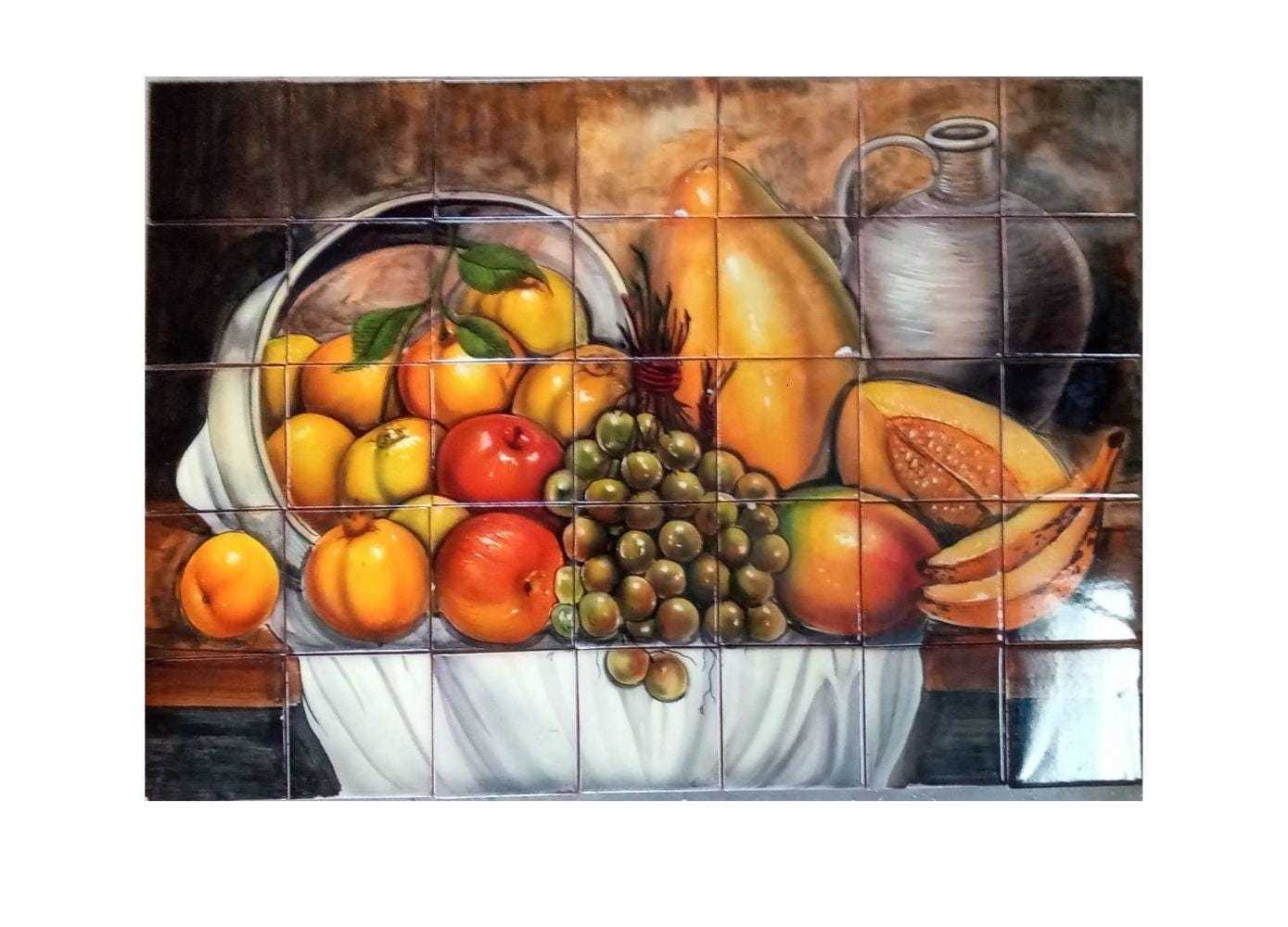 Mexican Talavera Mural HQ - Bodegon7 - - Floor & Wall Tiles
