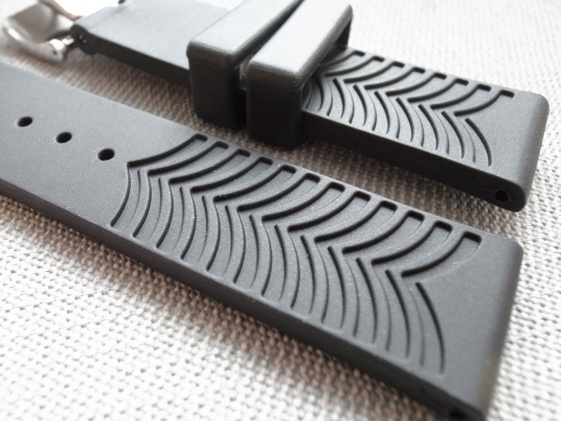 TUDOR 20mm Rubber Watch Strap Band + 18 mm Tudor clasp , buckle ...