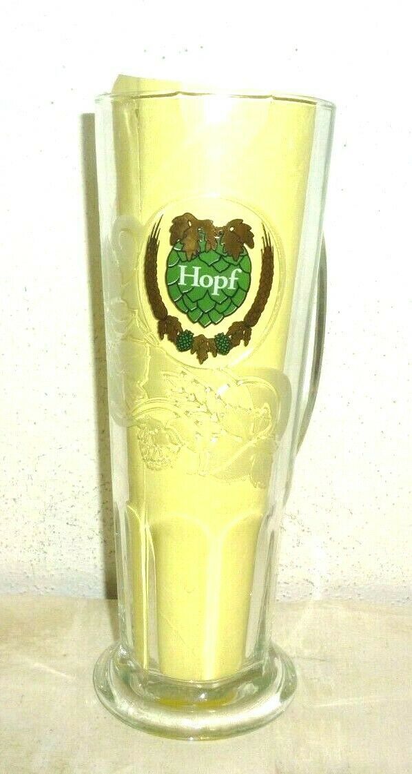 Brauerei Hopf Miesbach Weizen German Beer Glass Seidel - Germany