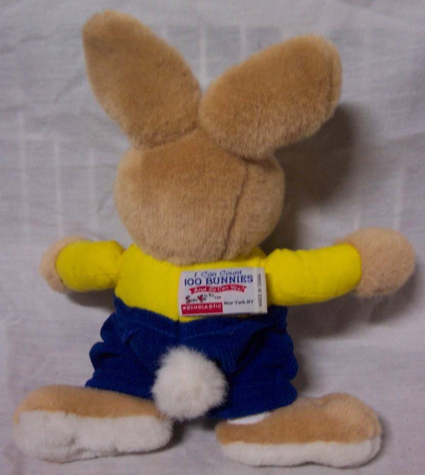 Scholastic I Can Count 100 Bunnies WILBUR BUNNY RABBIT Plush STUFFED ...