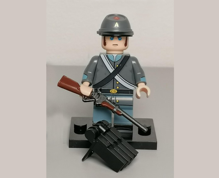 Gift Hobby Civil War Confederate Army Soldier deluxe Minifigure US ...
