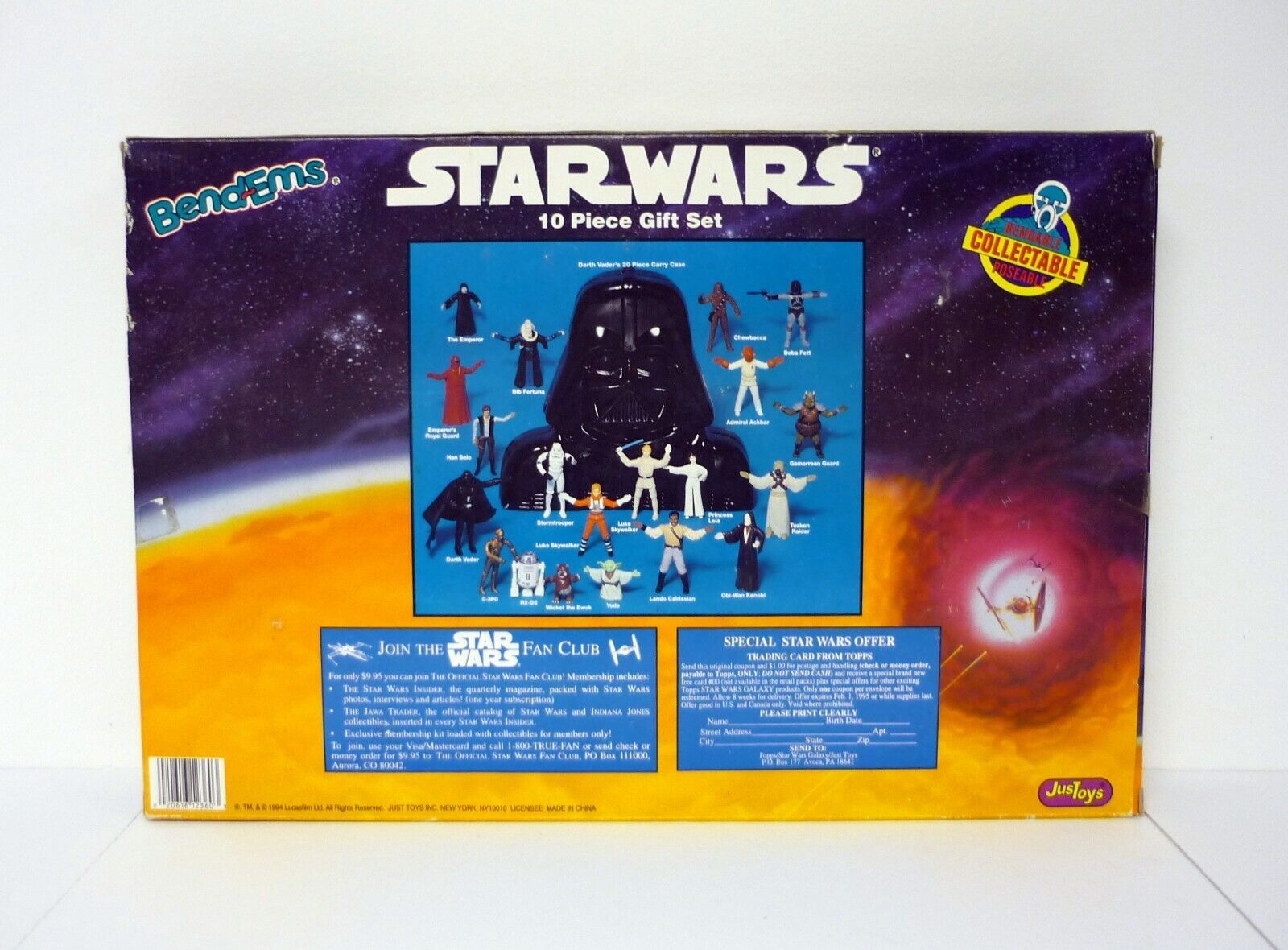 Star Wars Bendems 10 Piece Gift Set Justoys Bendable Poseable Action