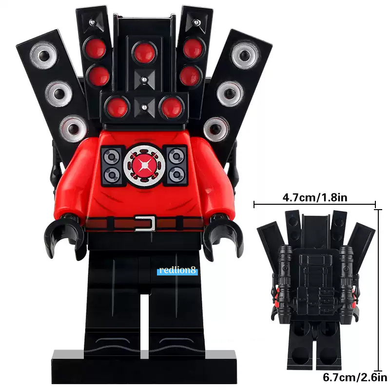 Speakerman (Titan Audio Man) Skibidi Toilet Lego Compatible Minifigure ...