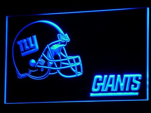 Ny New York Giants Helmet Led Neon Sign Light Nfl Football Sports Team