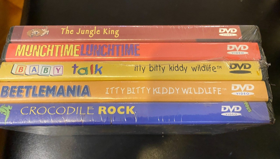 Set of 5 DVD Premium Kids Entertainment Educational Lions wildlife ...