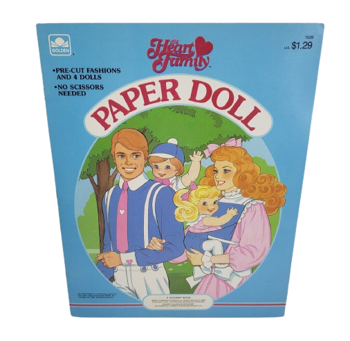 VINTAGE 1985 THE HEART FAMILY MATTEL PAPER DOLL BOOK PAPER DOLLS UNUSED ...