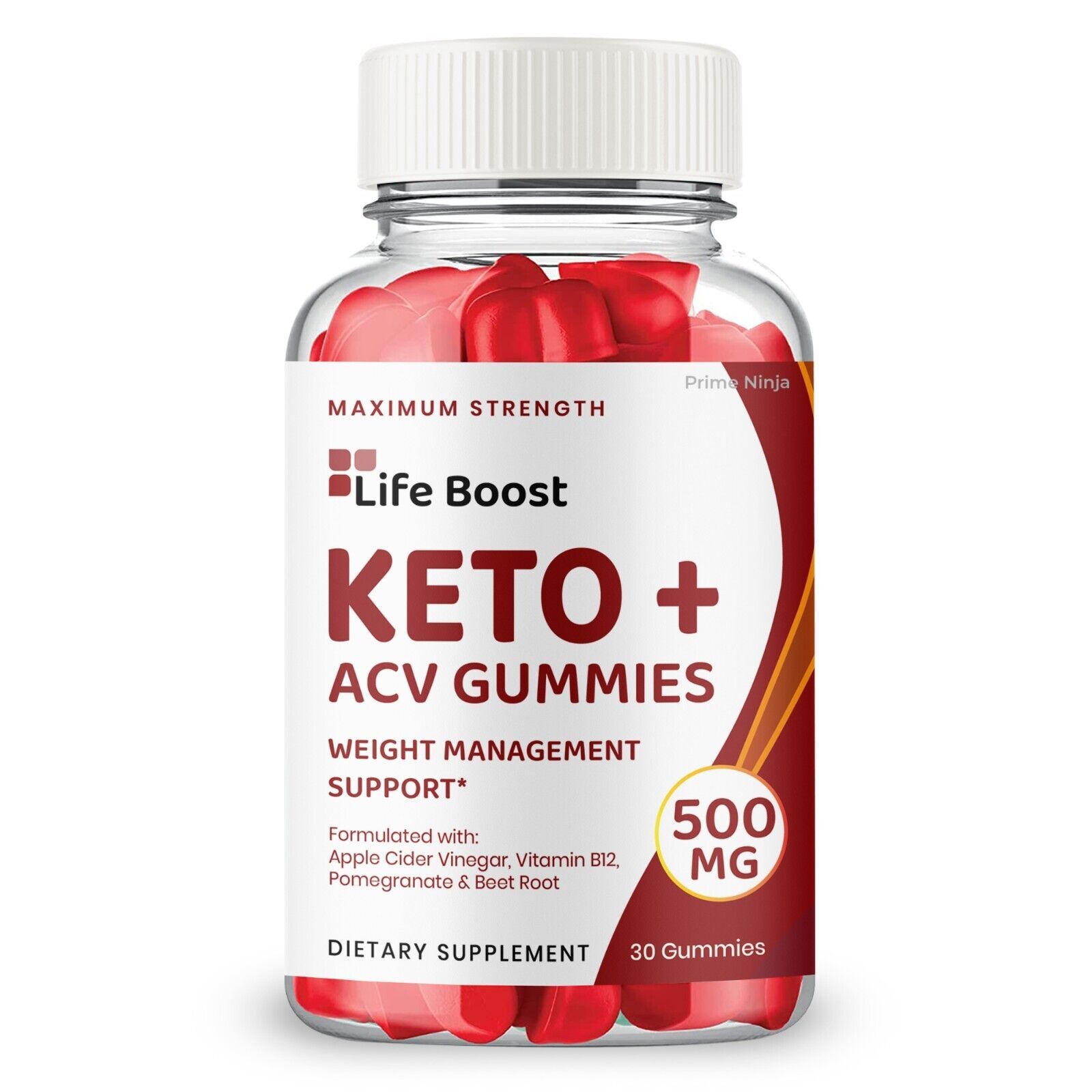 (1 Pack) Life Boost Keto ACV Gummies, Max strength Apple Cider Vinegar ...