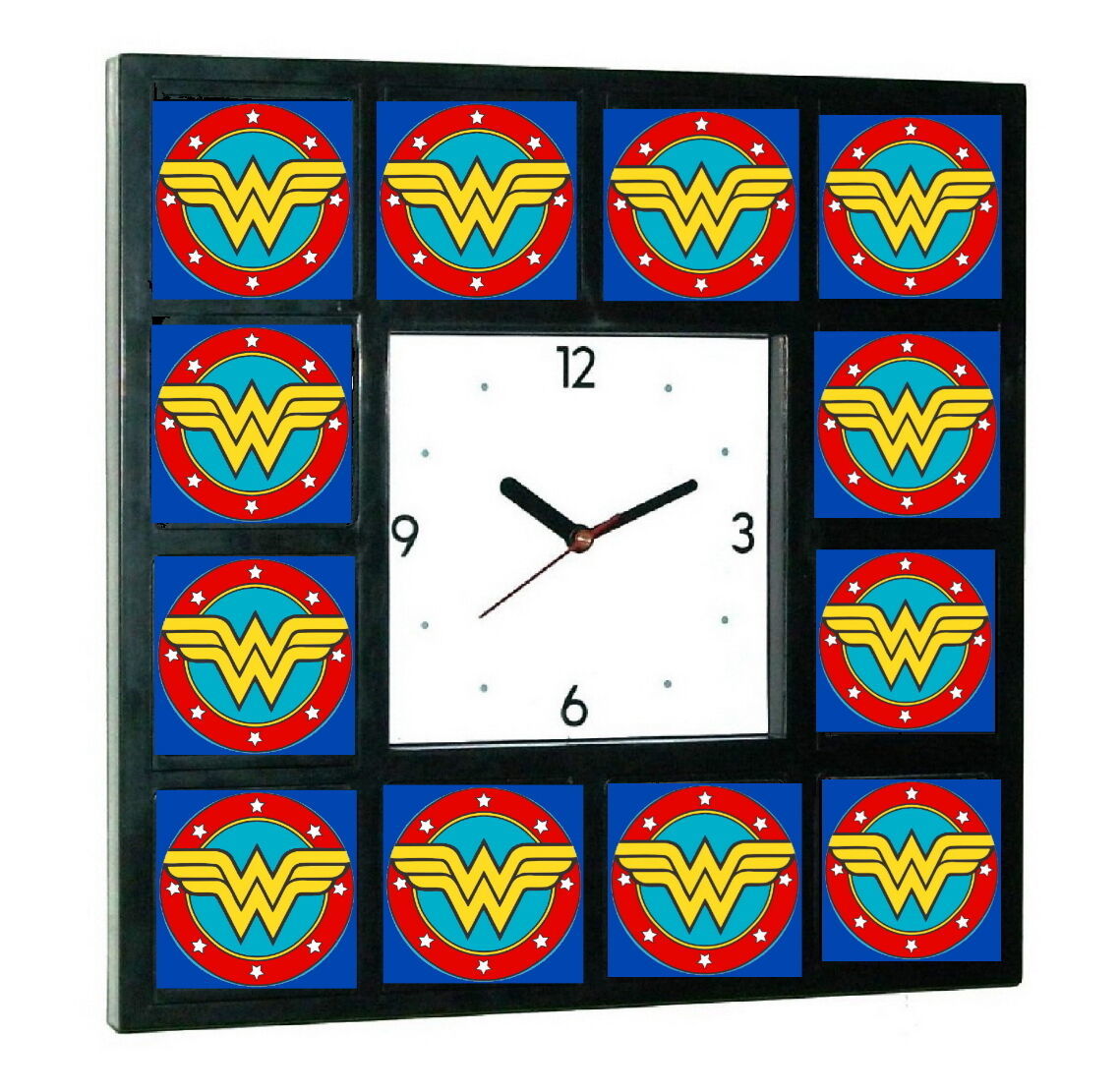 Classic Wonder Woman promo around the Clock with 12 surrounding images ...