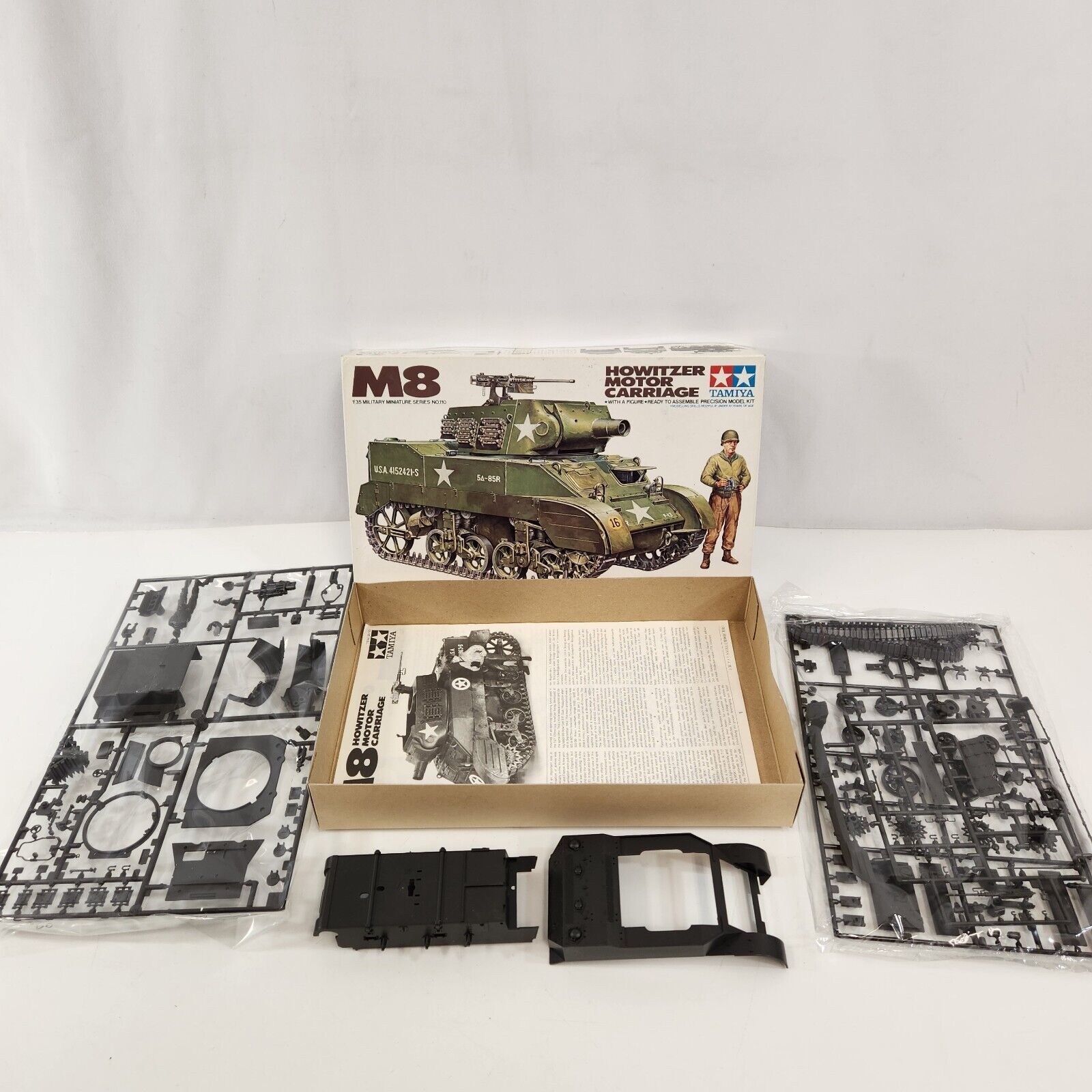 Tamiya Howitzer Motor Carriage M8 1:35 Scale Military Miniature No. 110 ...