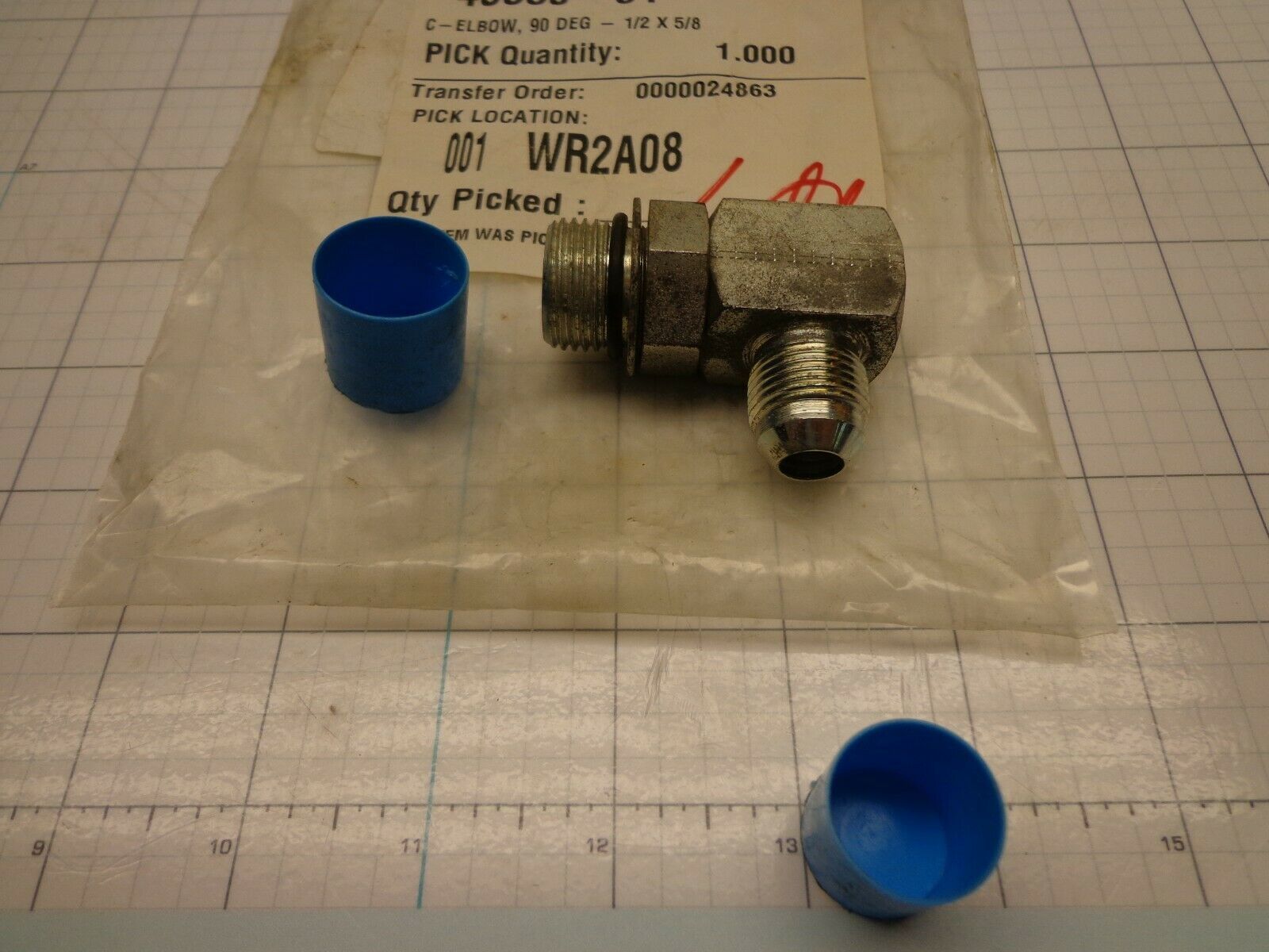 Scag 48350-01 Hydraulic Fitting 90 Degree Elbow 1/2" X 5/8" - Lawn ...