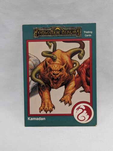 TSR Series 1993 Forgotten Realms Kamadan Red Border Rare Trading Card ...